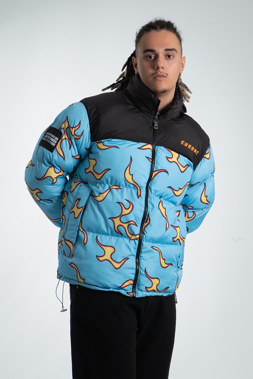 Chrome Flames Erkek Puffer Mont Ceket NF0506MV - Aksesuarix - Türkiye ...