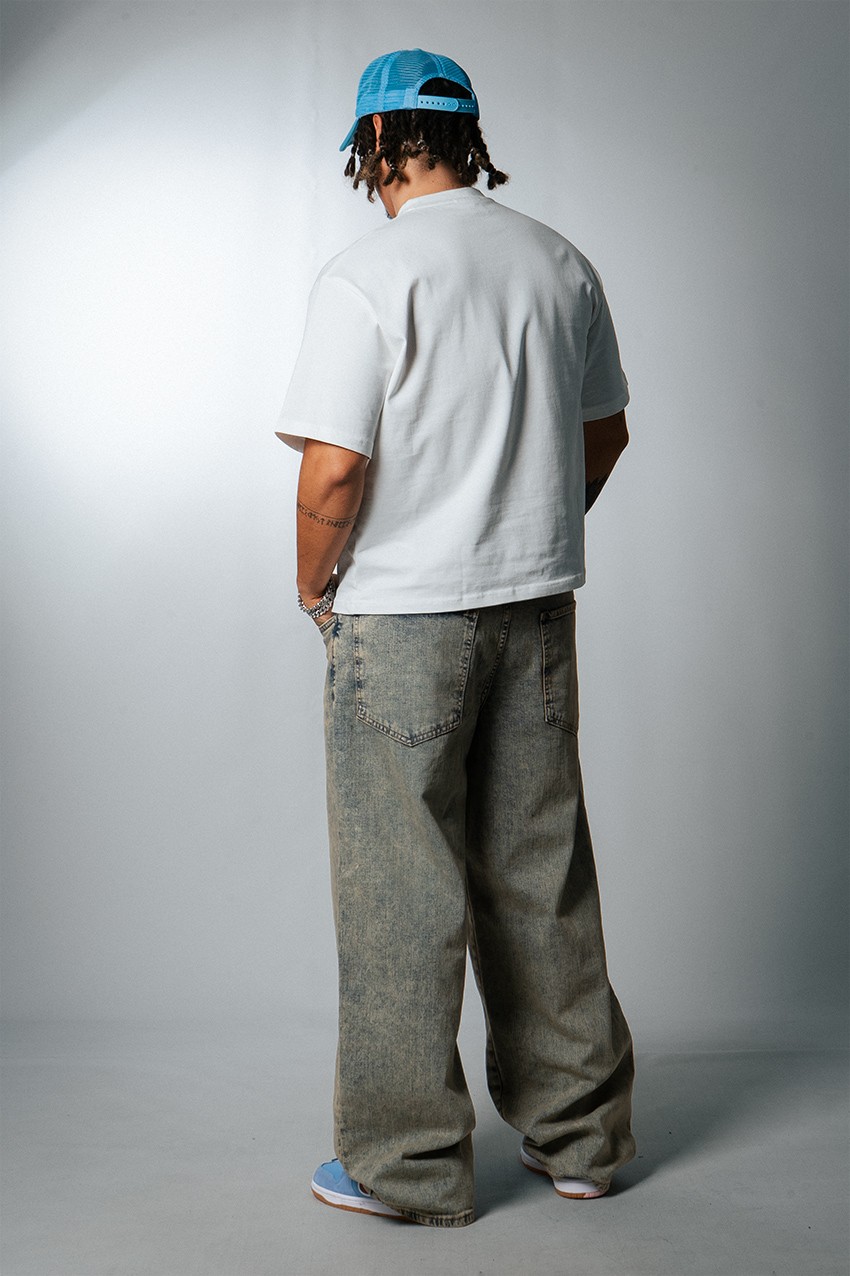 Azure Line Wide Leg Super Baggy Mavi Erkek Jean Pantolon - Aksesuarix ...