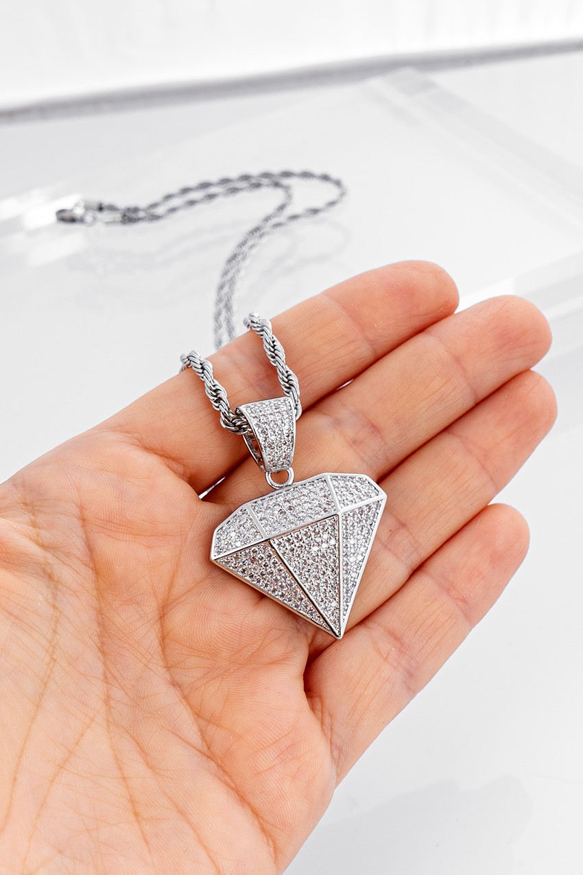 Iced Out Diamond Kolye CS1048GM - Aksesuarix - Türkiye´nin En Büyük ...