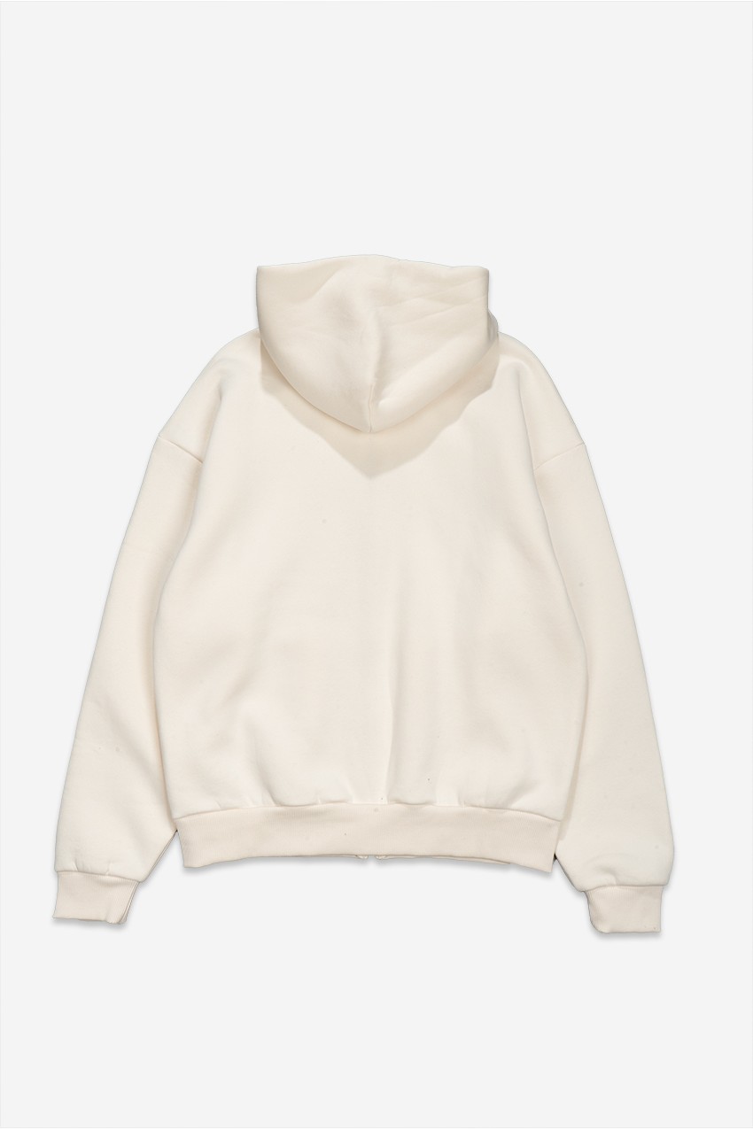 Taşlı Ekru Zip Oversize Erkek Ceket Hoodie - Aksesuarix - Türkiye´nin En Büyük Online Streetwear ...