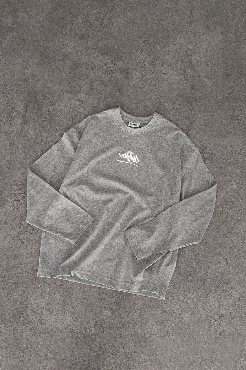 Reflective Classic Logo Oversize Uzun Kollu Erkek Tişört - Aksesuarix ...