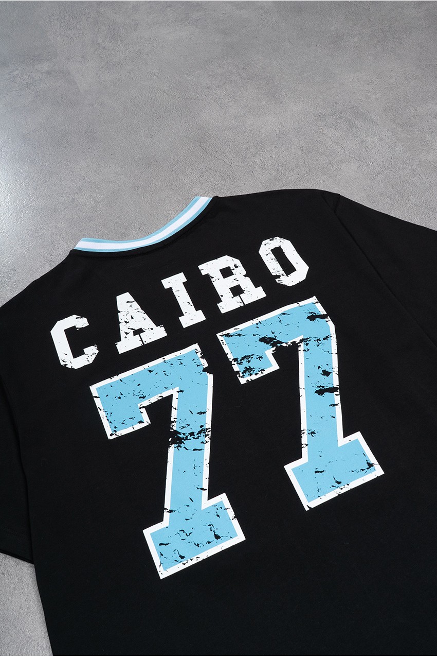 Siyah Cairo 77 Oversize Erkek Forma Tişört - Aksesuarix - Türkiye´nin En Büyük Online Streetwear ...