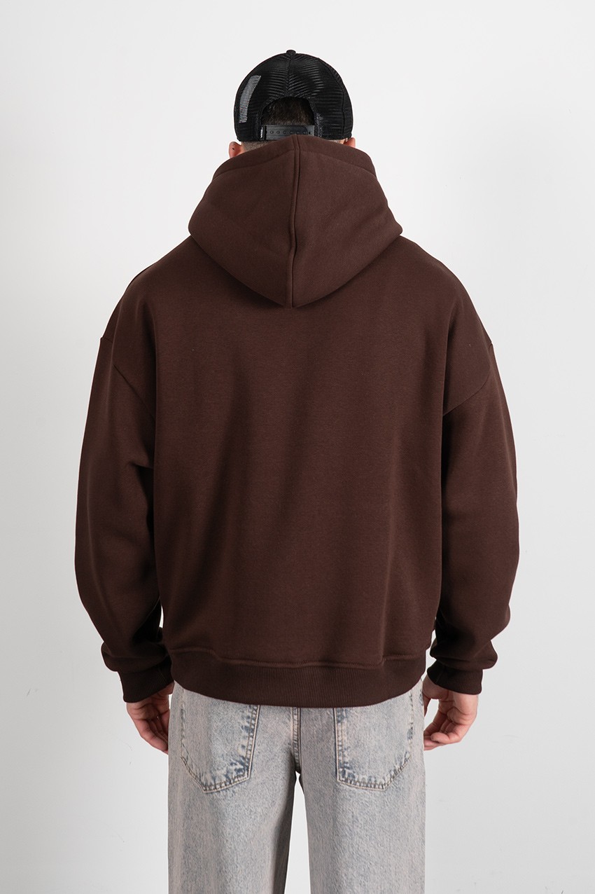 Ukhwd Urban Kahve Oversize Ceket Zip Hoodie - Aksesuarix - Türkiye´nin En Büyük Online ...