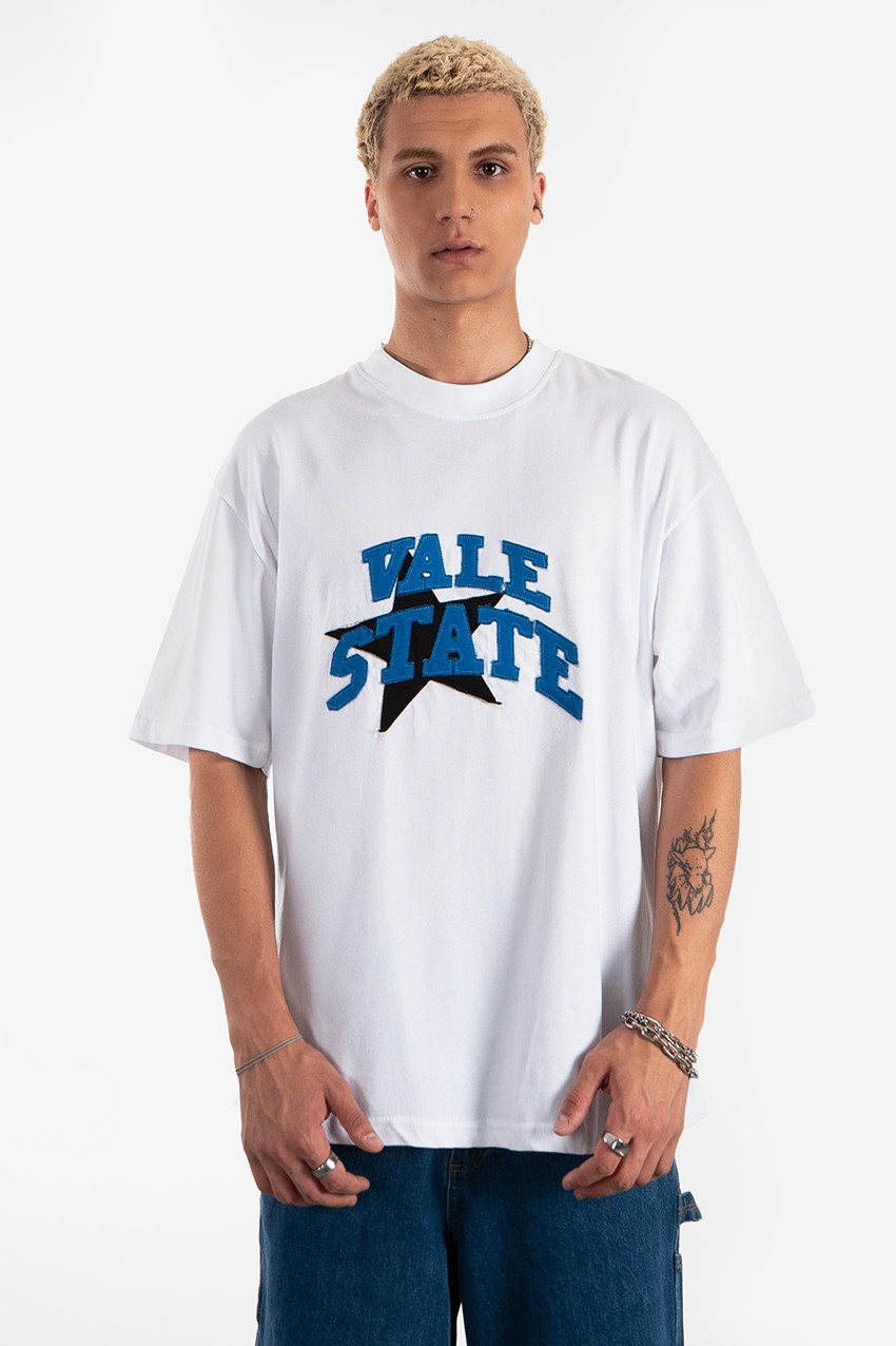 Vale State Oversize Beyaz Erkek Tişört - Aksesuarix - Türkiye´nin En ...