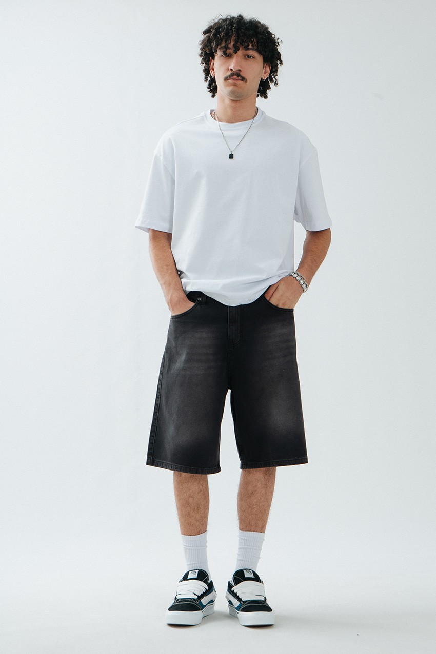 Siyah Baggy Denim Urban Jort Erkek Şort - Aksesuarix - Türkiye´nin En ...