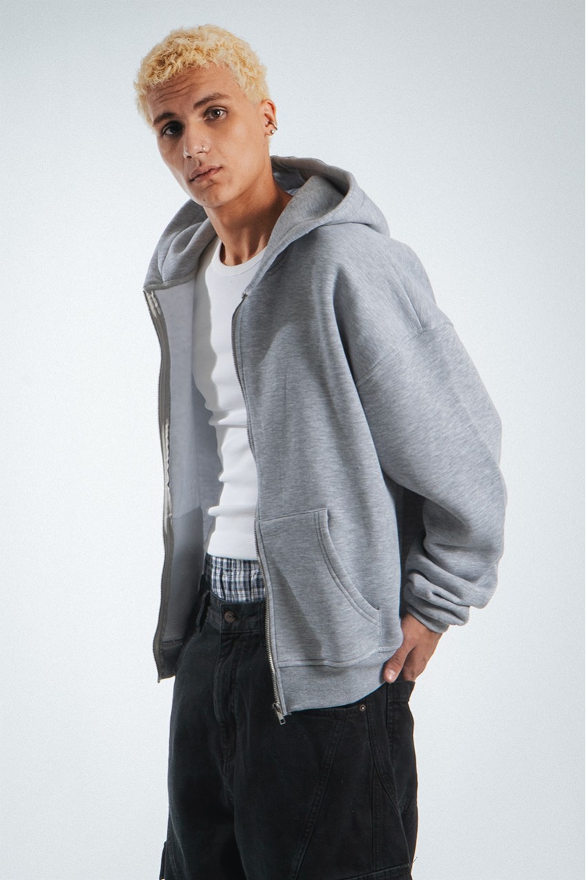 Gri Noir Code Erkek Ceket Zip Hoodie - Aksesuarix - Türkiye´nin En ...