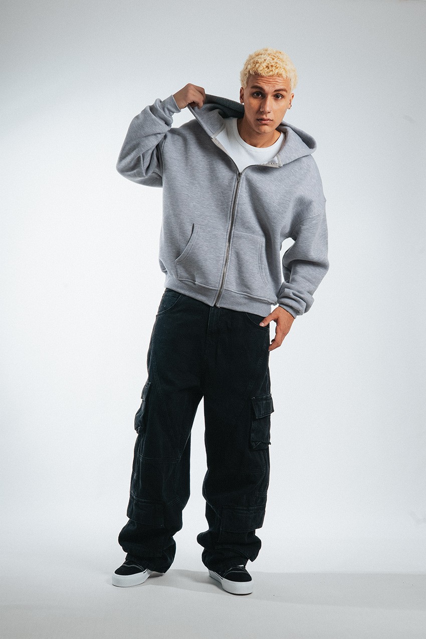 Gri Noir Code Erkek Ceket Zip Hoodie - Aksesuarix - Türkiye´nin En ...